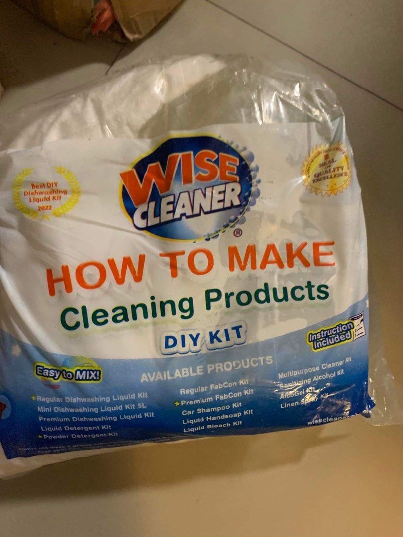 Wise Cleaner DIY Dishwashing Kit Can make 50 Liters Scent: Lemon - 1 ...