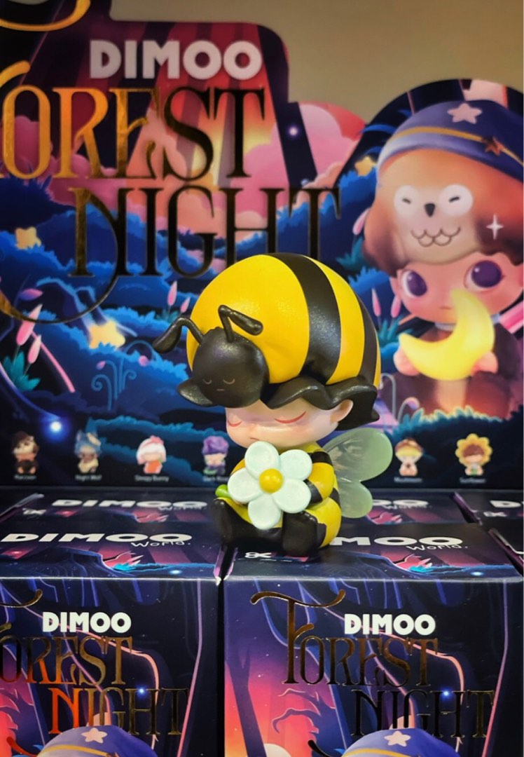 WTS/WTT POPMART DIMOO FOREST NIGHT SERIES LITTLE BEE BNIF, Hobbies ...