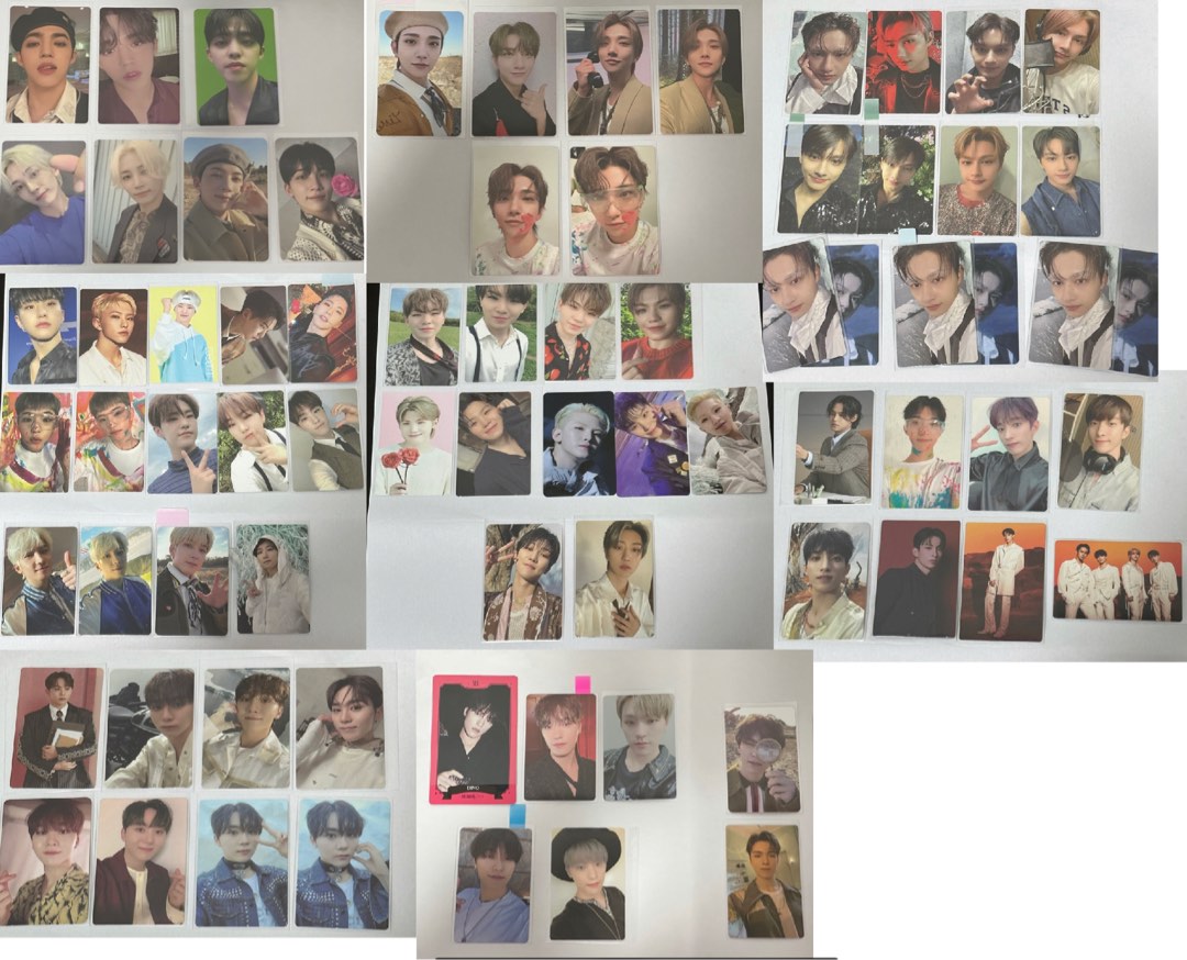 WTS seventeen svt pc photocards clearance scoups jeonghan Joshua jun hoshi wonwoo wonu woozi ...