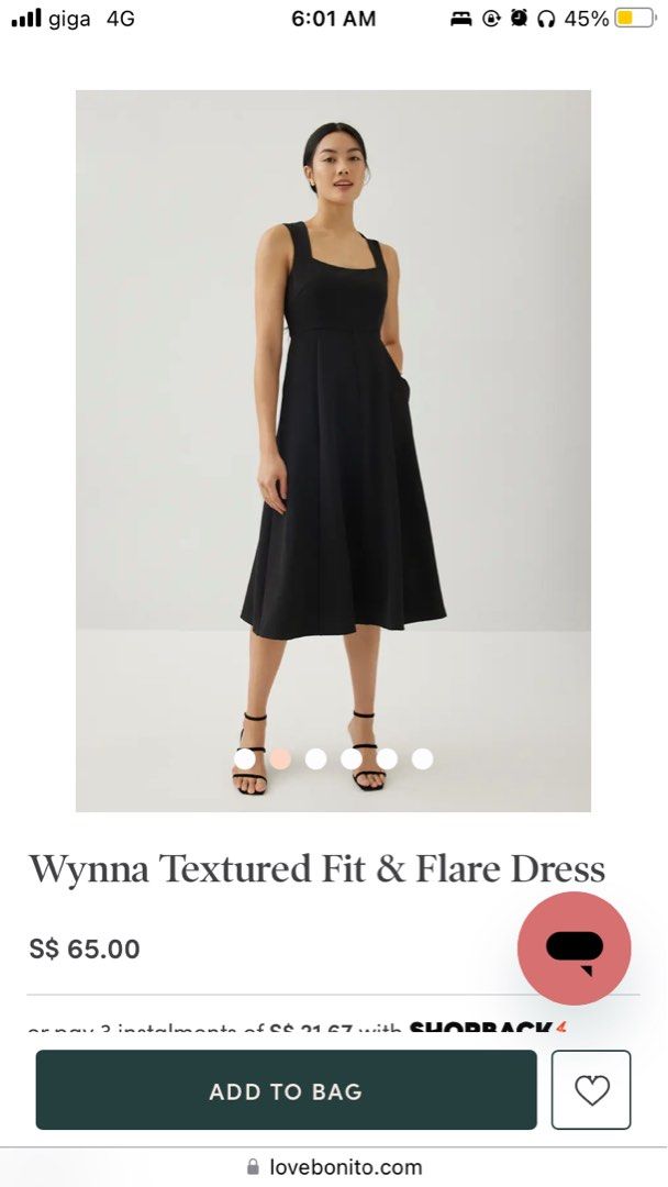 Wyna Textured Fit and Flare Dress LB Love Bonito, Women's Fashion ...