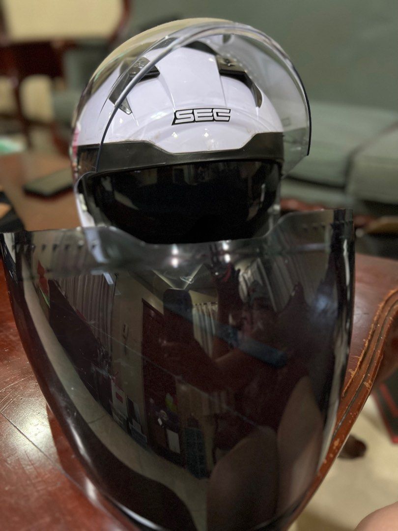 XL ROOK FULL FACE & XL SEC HALF FACE HELMETS on Carousell