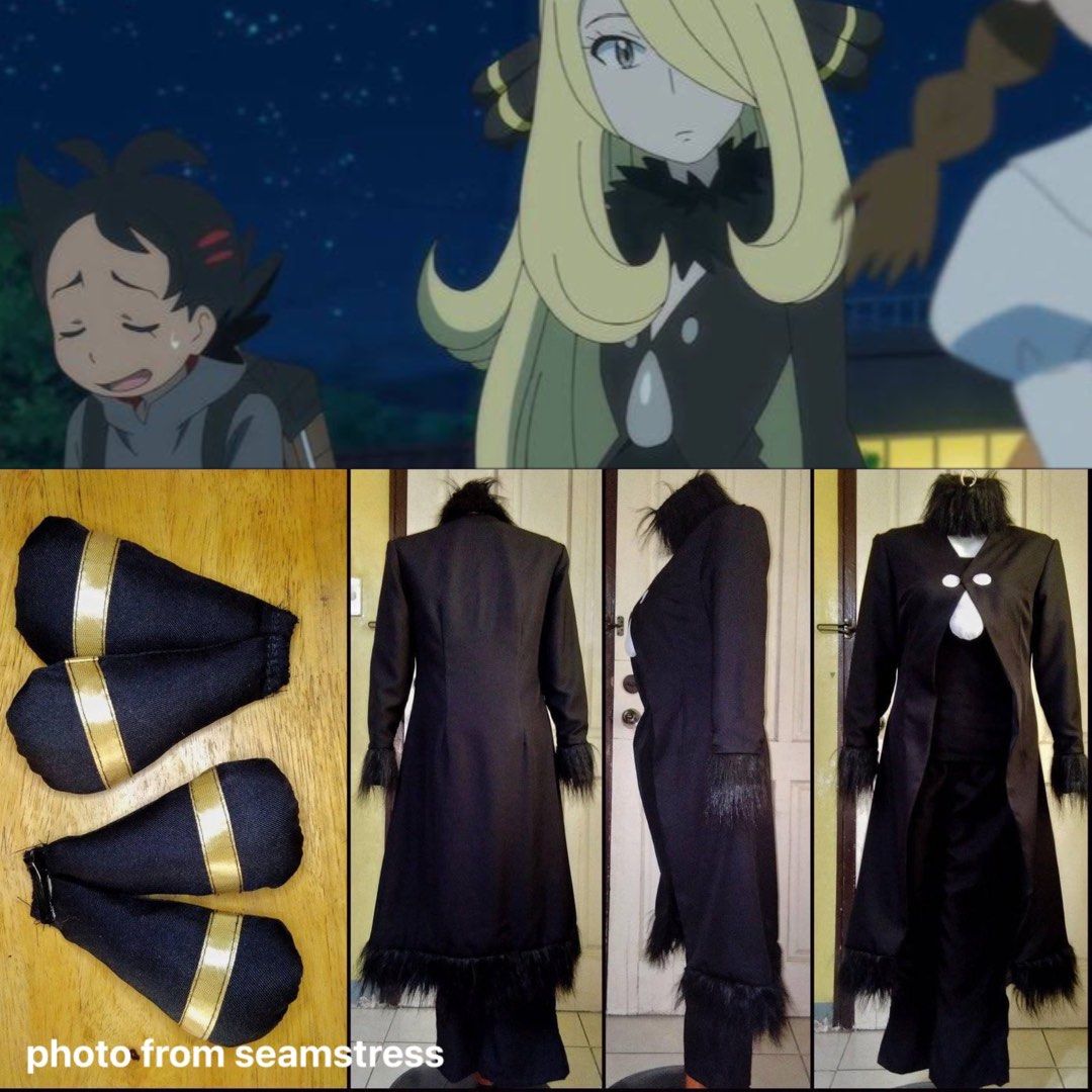 XS Size Pokemon Cynthia Cosplay Costume Set on Carousell