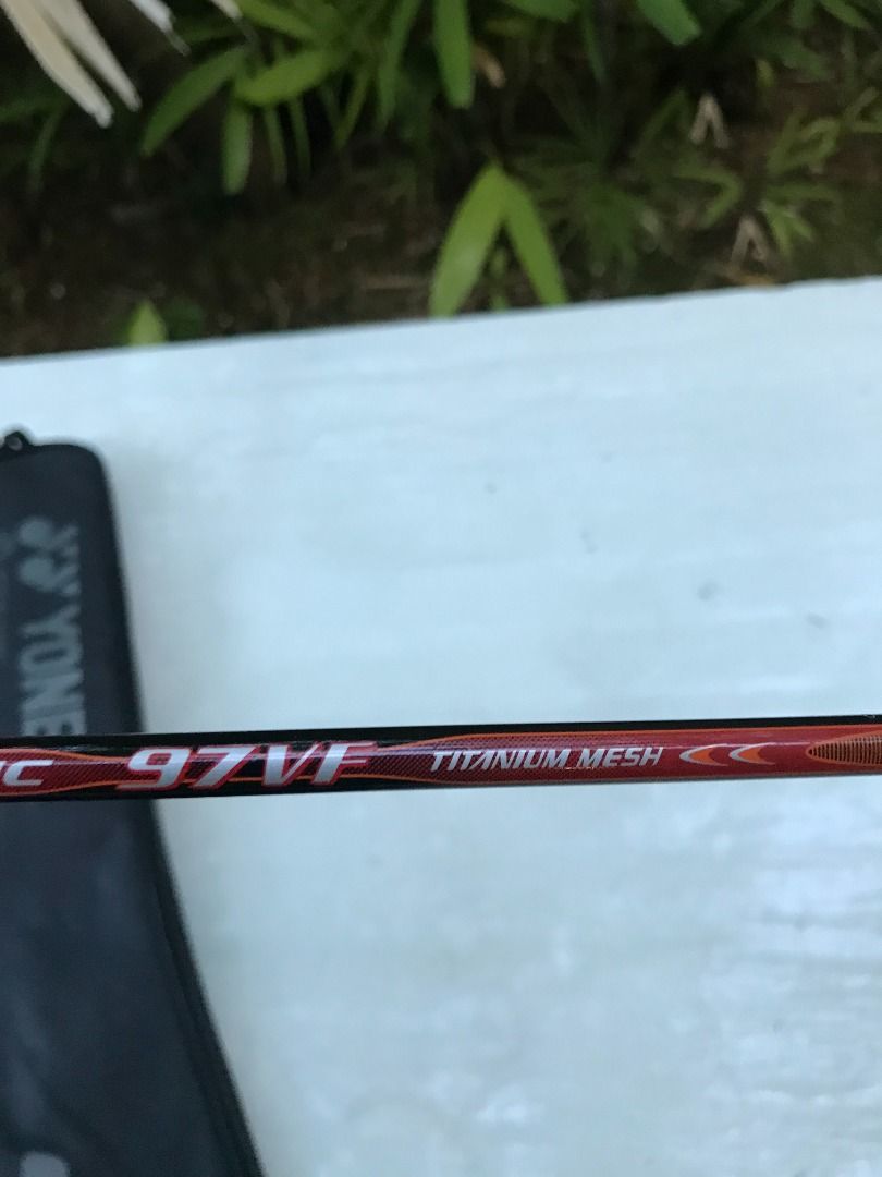 Yonex Titanium badminton racket with racket bag. In good condition ...