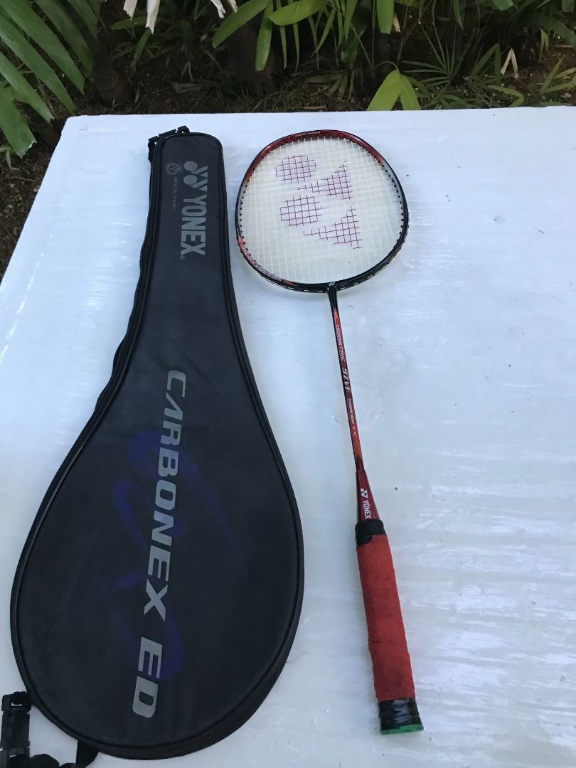 Yonex Titanium badminton racket with racket bag. In good condition ...