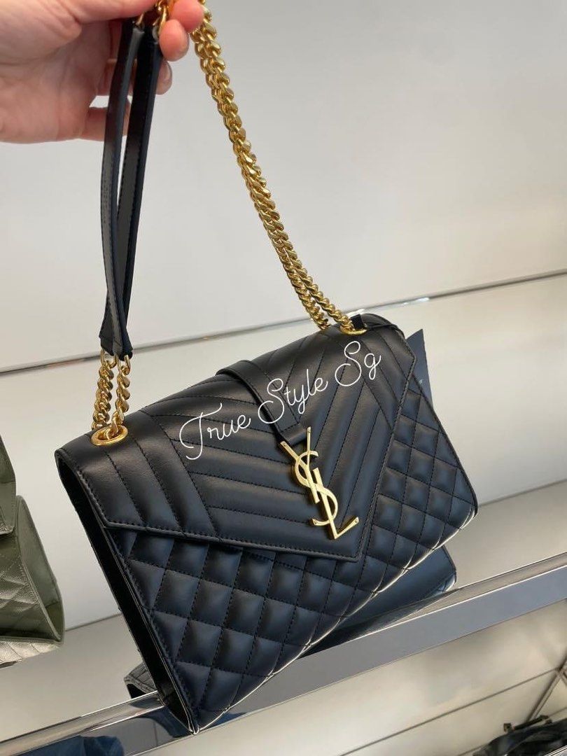 YSL ENVELOPE MEDIUM CHAIN BAG, Luxury, Bags & Wallets on Carousell