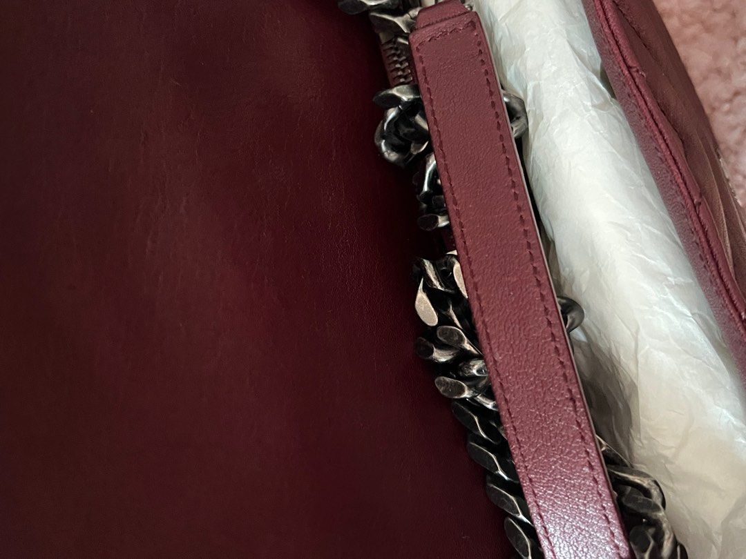 YSL Maroon Bag, Luxury, Bags & Wallets on Carousell