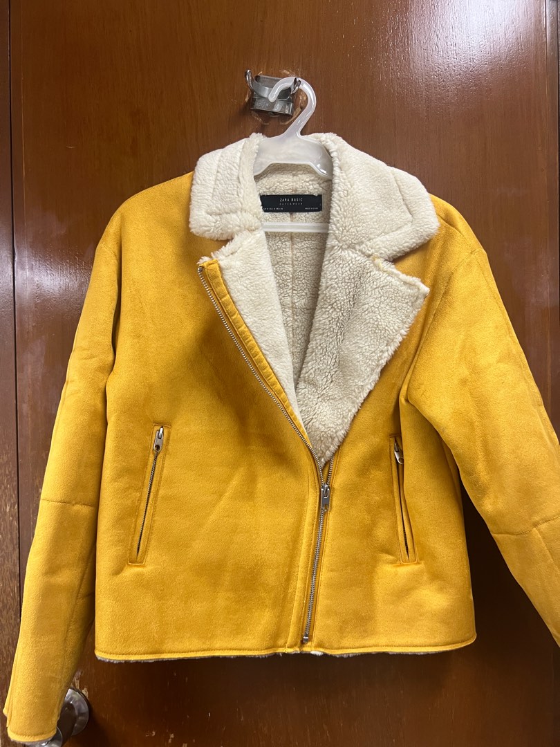 Zara Basic Outerwear Jacket Fleece on Carousell