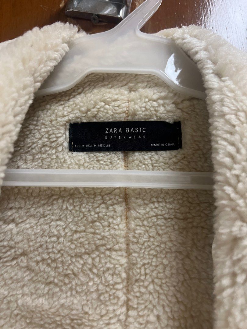 Zara Basic Outerwear Jacket Fleece on Carousell