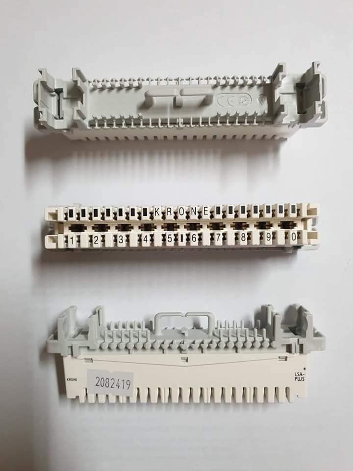 100 pairs Krone Telephone Terminal Block with frame, Computers & Tech ...