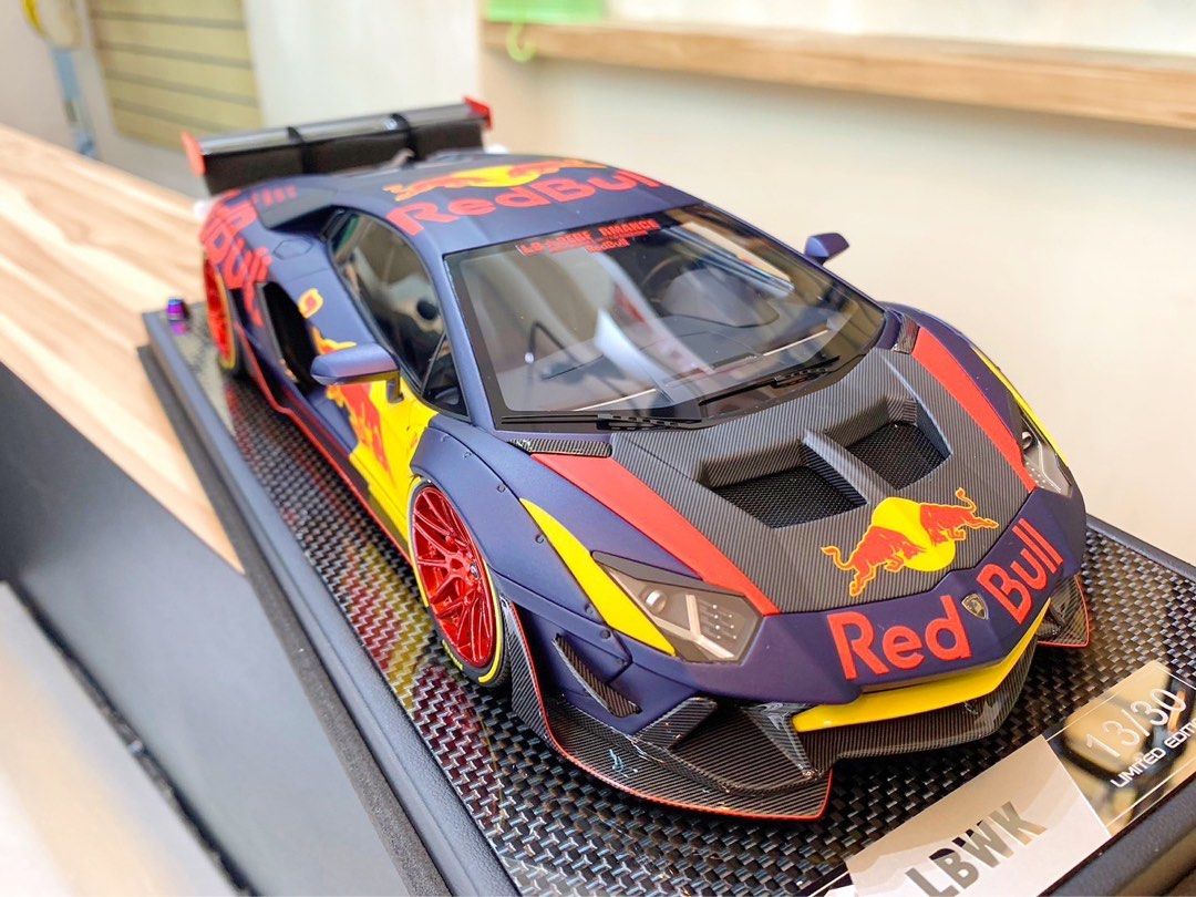 1/18 The Red Bull Aventador!!!, Hobbies & Toys, Toys & Games on Carousell