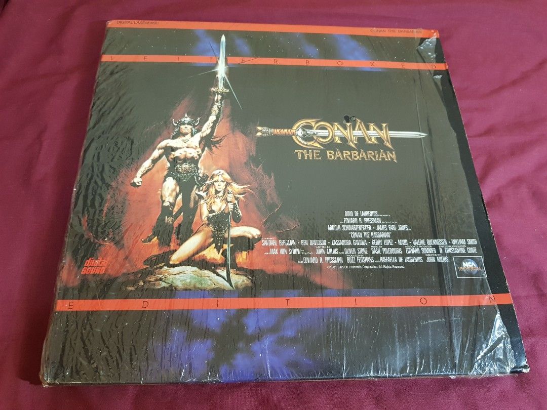 1982 Cult Classic CONAN THE BARBARIAN Double LD Laserdisc Set, Hobbies ...