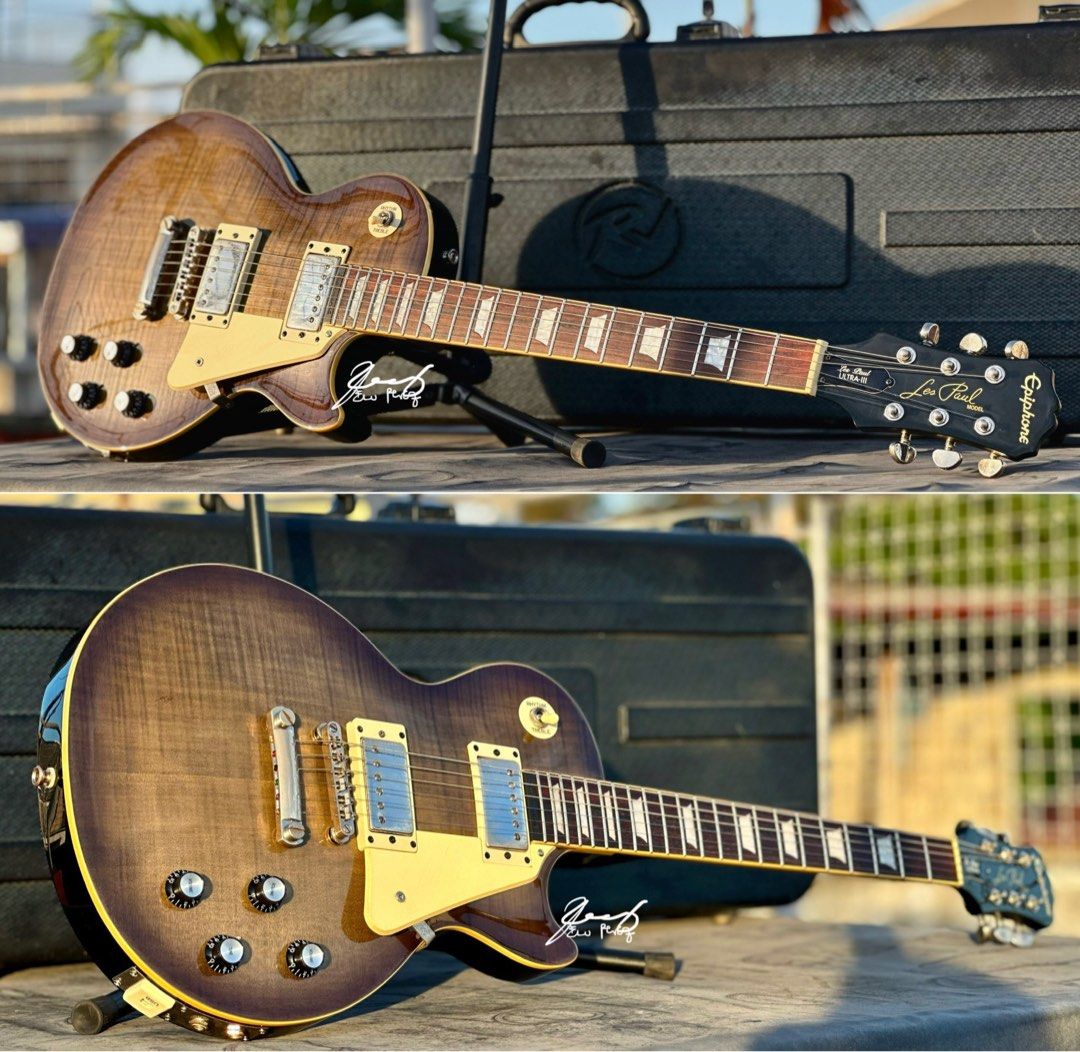 2012 Epiphone Les Paul Ultra III (Acoustic and Electric Guitar in one ...