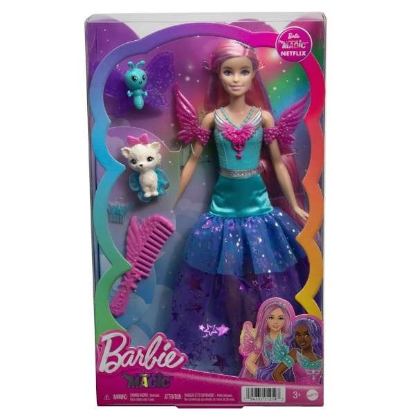 [預訂2509][特價] Mattel - HLC32 Barbie：A Touch of Magic Doll 芭比：神奇魔法系列遊戲組合 ...