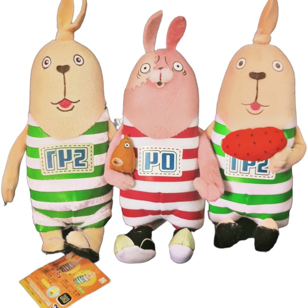 30cm usavich rabbit pink and green stuffed toys, Hobbies & Toys, Toys ...
