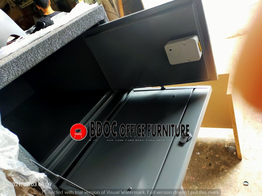 4-Layer Vertical Cabinet with Vault | Safety Vault | Office Furniture ...