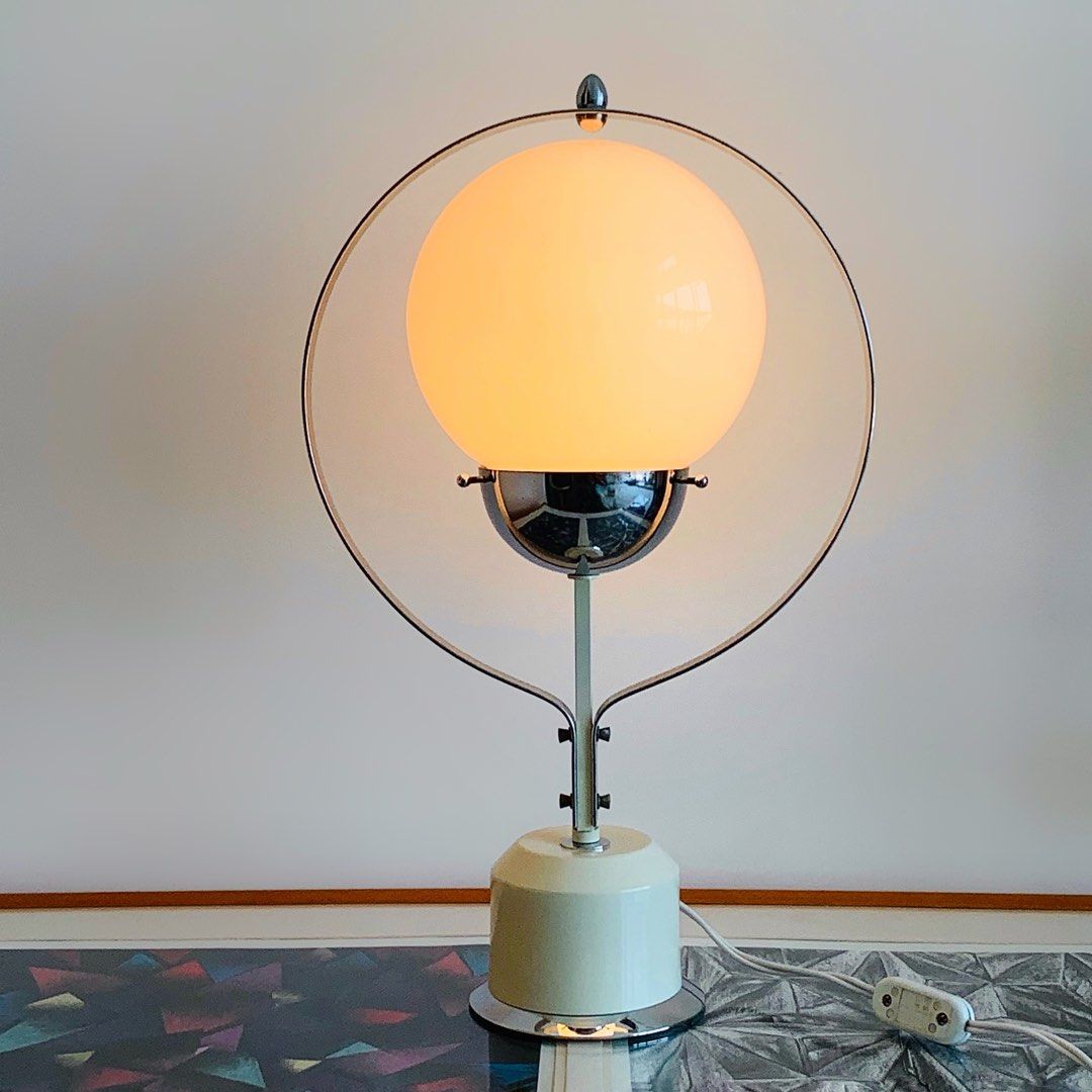 60s vintage unique “Saturn” glass table lamp by Goffredo Reggiani for ...