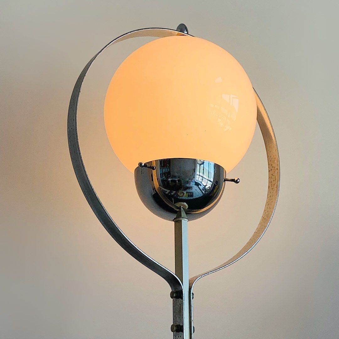 60s vintage unique “Saturn” glass table lamp by Goffredo Reggiani for ...