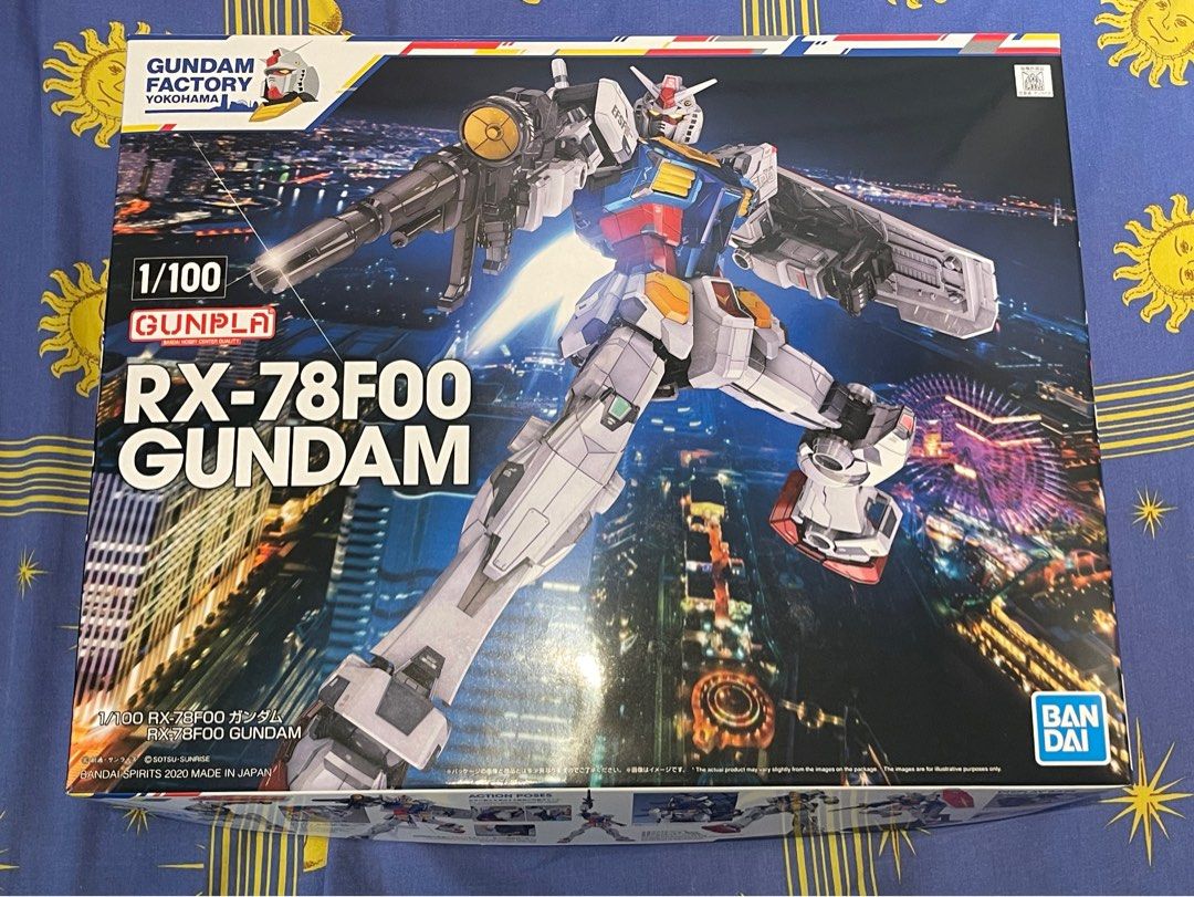 全新 1/100 橫濱限定 gundam factory 高達模型 Rx-78 F00, 興趣及遊戲, 玩具 & 遊戲類 - Carousell