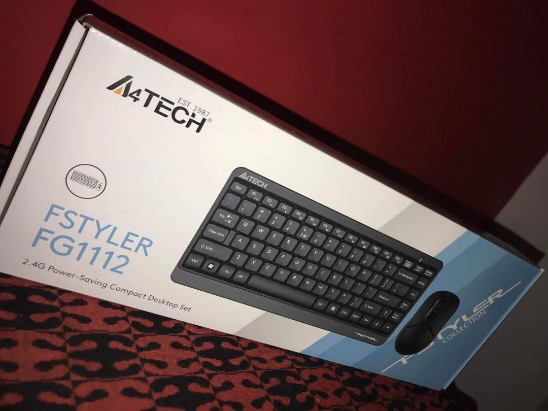 A4tech Fstyler Fg1112 Wireless Compact Keyboard And Mouse Combo Black Computers And Tech Parts