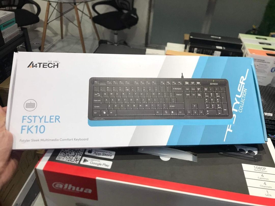 A4Tech Fstyler FK10 Keyboard USB Blue, Computers & Tech, Parts ...