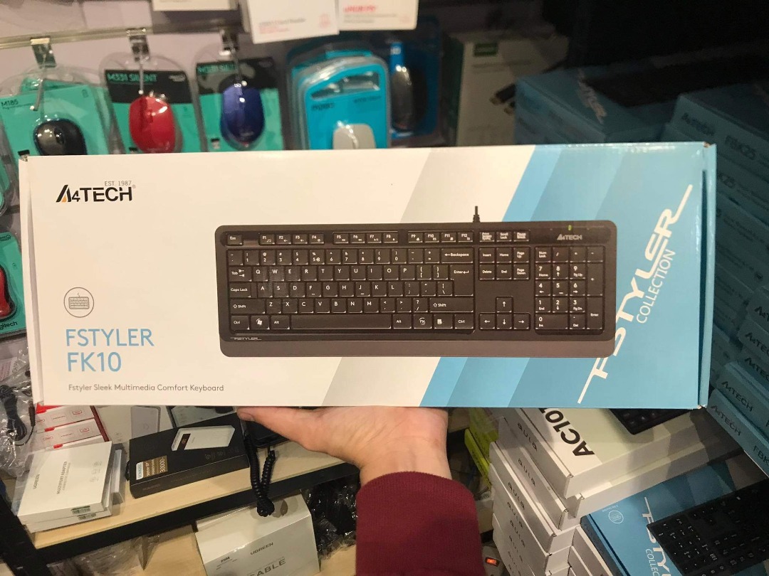 A4Tech Fstyler FK10 Keyboard USB Gray, Computers & Tech, Parts ...