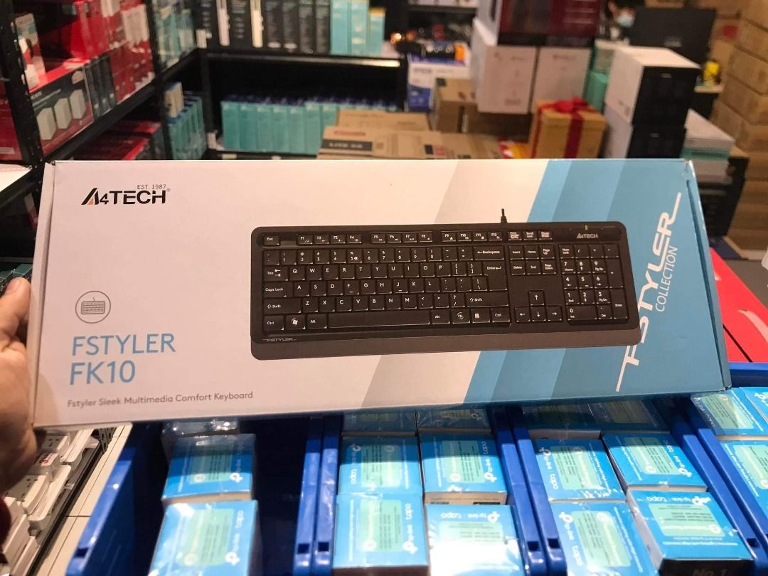 A4Tech Fstyler FK10 Keyboard USB Gray, Computers & Tech, Parts ...