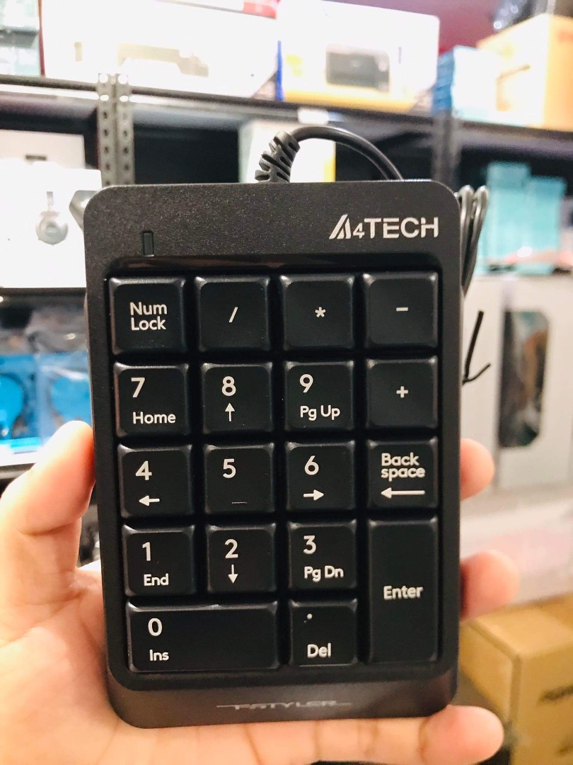 A4Tech Fstyler FK13M Numeric Keypad Micro USB Black, Computers & Tech, Parts & Accessories ...