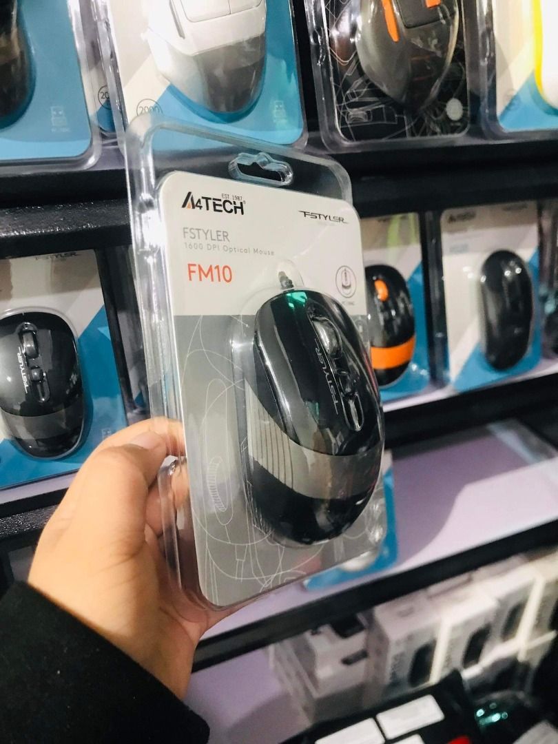 A4Tech Fstyler FM10 Wired Mouse USB Gray on Carousell