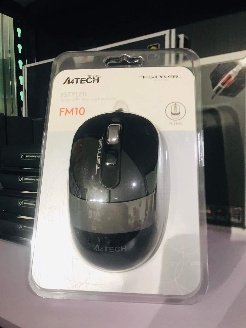 A4Tech Fstyler FM10 Wired Mouse USB Gray on Carousell