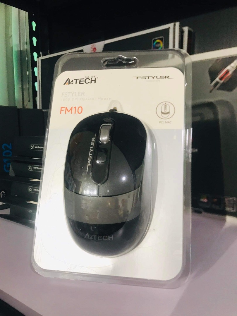A4Tech Fstyler FM10 Wired Mouse USB Gray on Carousell