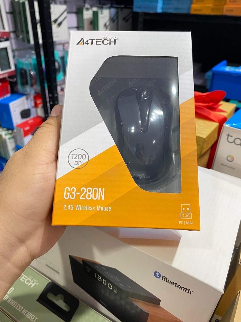 A4Tech G3 280N-1 Padless Wireless Mouse Glossy Grey, Computers & Tech ...