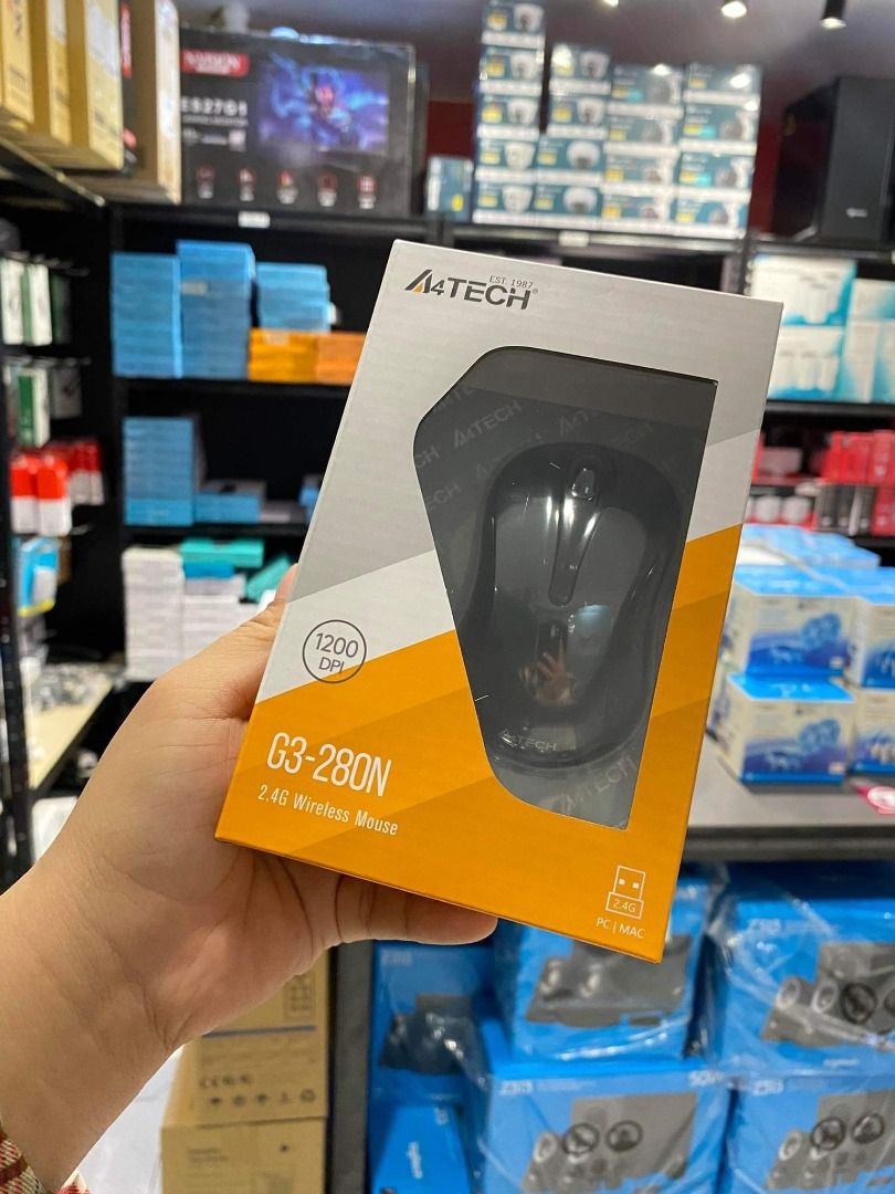 A4Tech G3 280N-1 Padless Wireless Mouse Glossy Grey, Computers & Tech ...