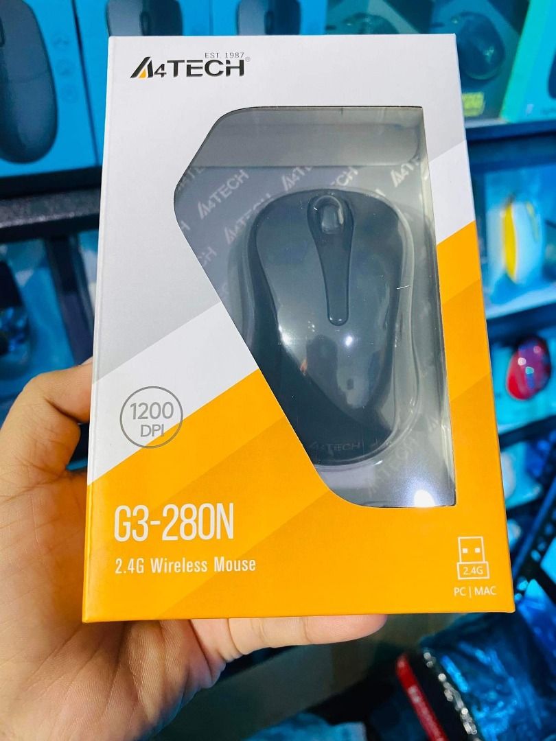 A4Tech G3 280N-1 Padless Wireless Mouse Glossy Grey, Computers & Tech ...