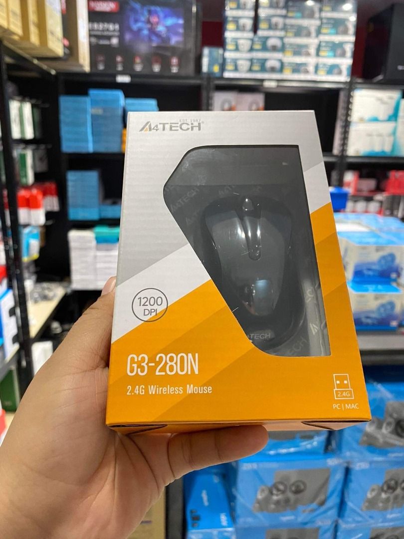 A4Tech G3 280N-1 Padless Wireless Mouse Glossy Grey, Computers & Tech ...