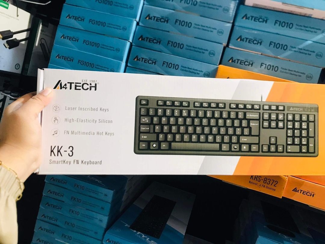 A4Tech KK-3 Wired Keyboard Black USB, Computers & Tech, Parts & Accessories, Computer Keyboard ...