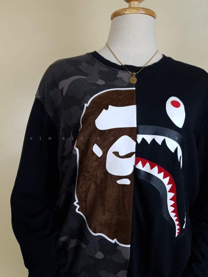 AAPE X BAPE SHARK BIG LOGO, Men's Fashion, Coats, Jackets and Outerwear ...