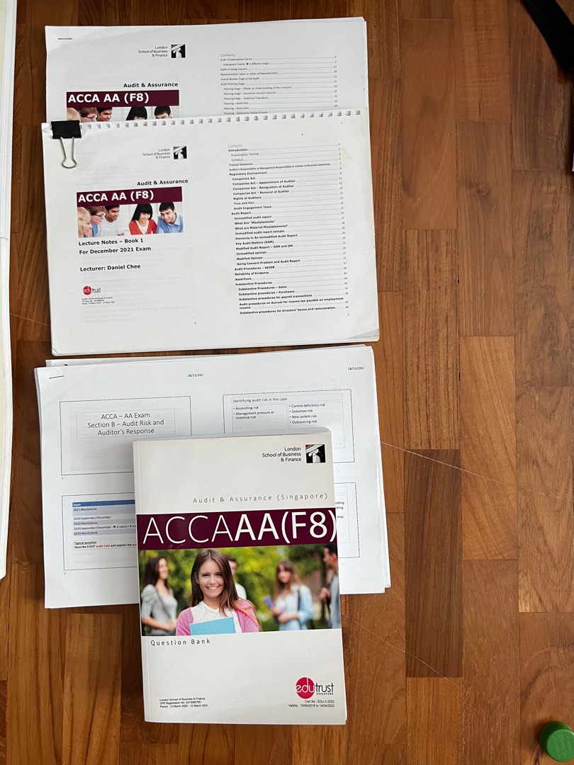 ACCA F6 & F8, Hobbies & Toys, Books & Magazines, Textbooks on Carousell