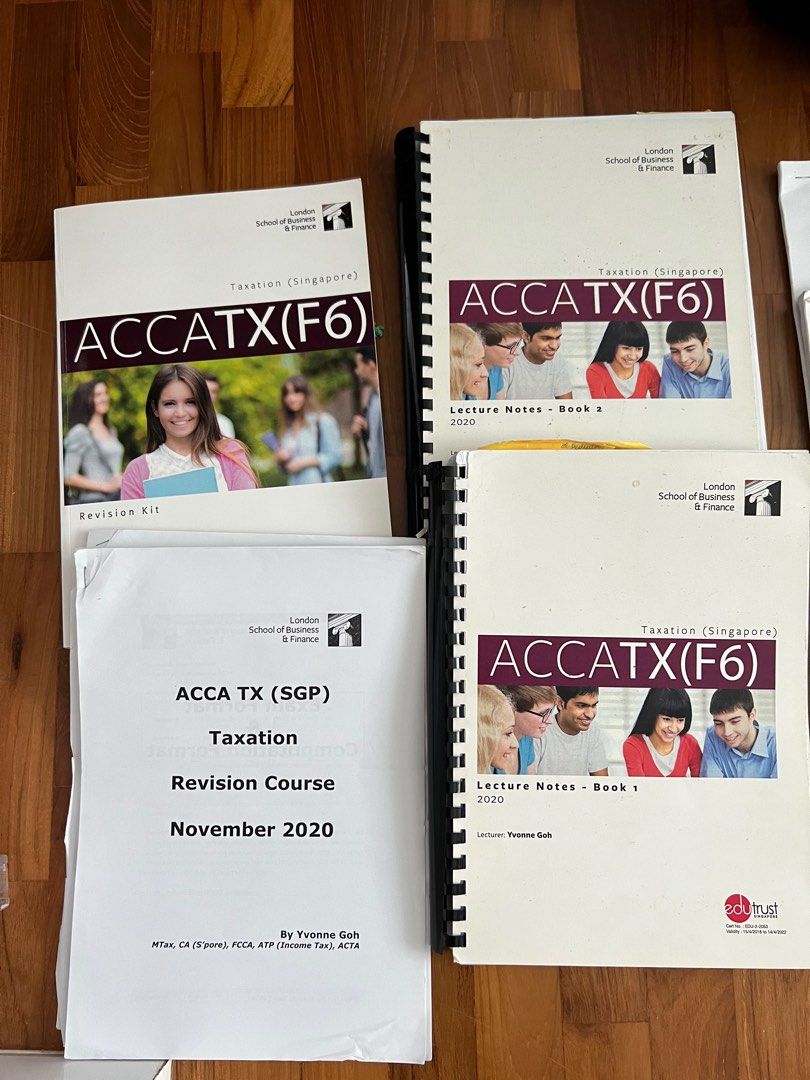 ACCA F6 & F8, Hobbies & Toys, Books & Magazines, Textbooks on Carousell