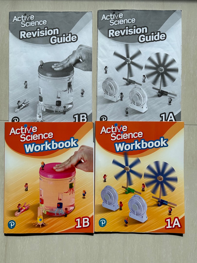 全新Active Science Workbook 1A & 1B （送已做 revision guides), 興趣及遊戲, 書本 & 文具 ...