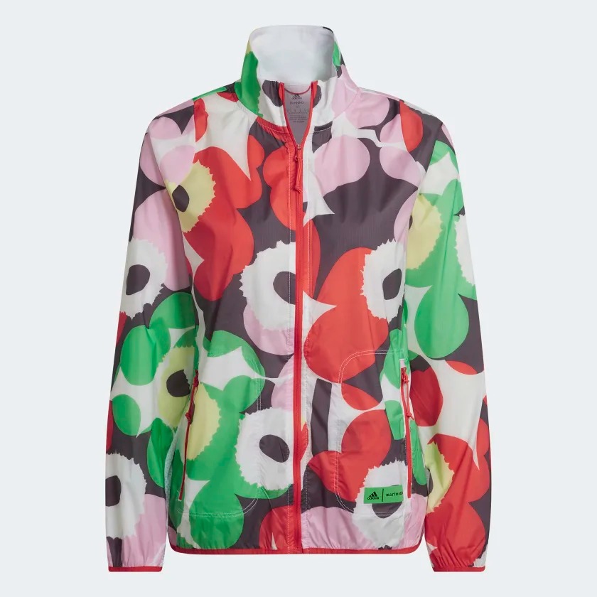 Adidas x Marimekko Running Women Jacket Original Jaket Trail Run Wanita Windbreaker on Carousell