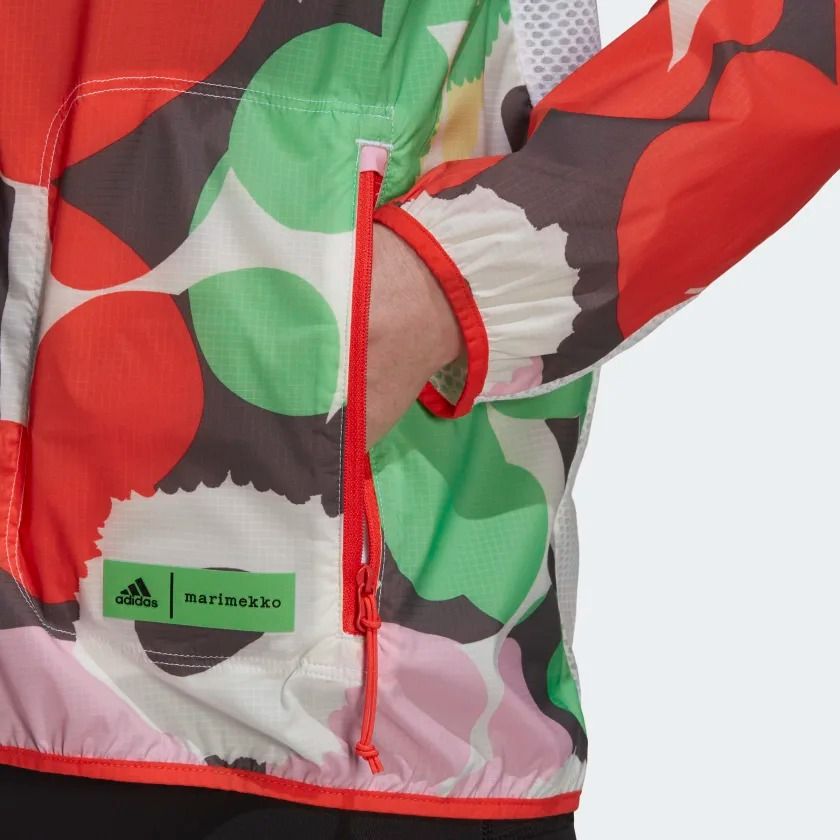 Adidas x Marimekko Running Women Jacket Original Jaket Trail Run Wanita Windbreaker on Carousell