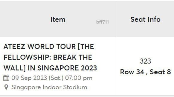 LOWERED PRICE Ateez Concert Ticket Cat 3 , Tickets & Vouchers, Event Tickets on Carousell