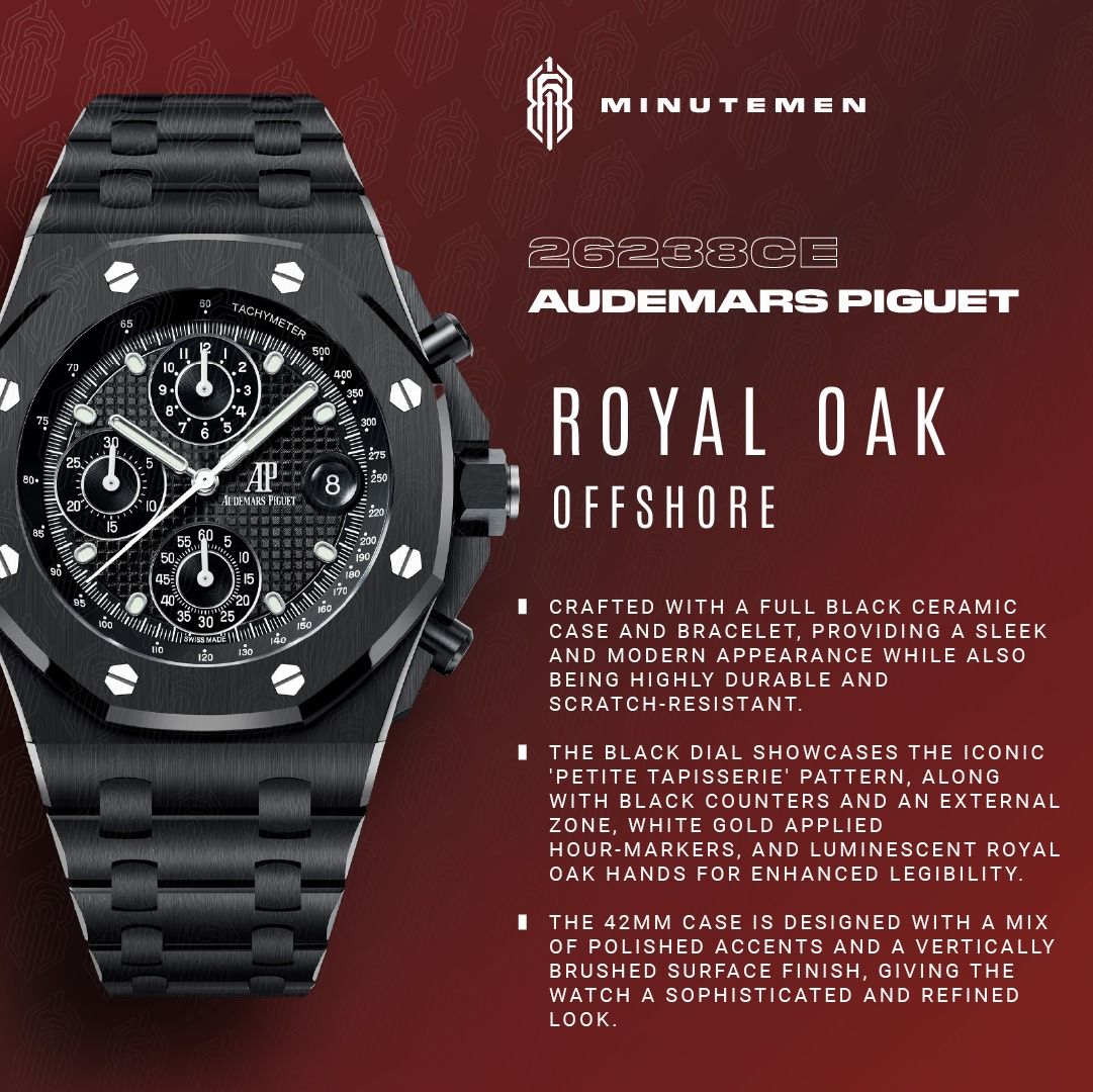 AUDEMARS PIGUET ( AP26238CE - Royal Oak Offshore "Re-Edition" ), Luxury ...