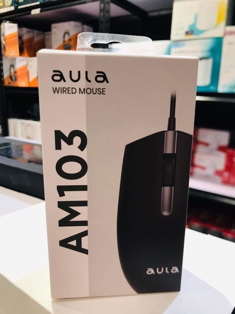 Aula AM103 Wired Mouse USB Black, Computers & Tech, Parts & Accessories ...