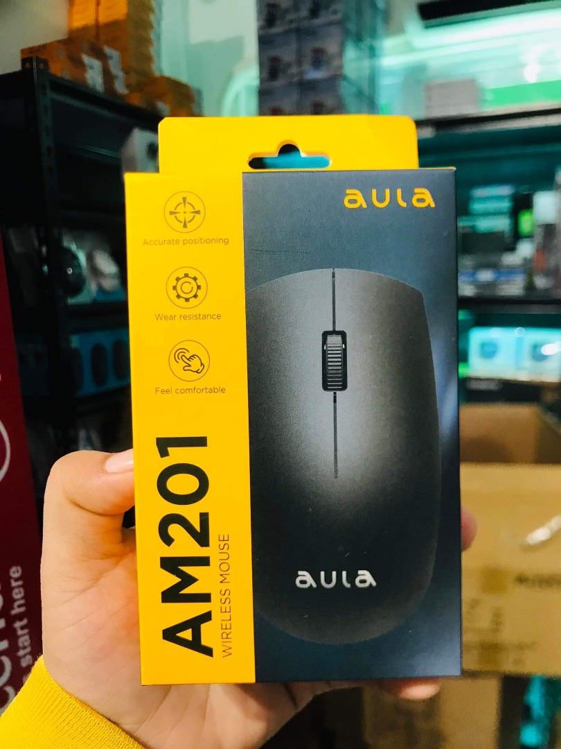 Aula AM201 Wireless Mouse USB Black, Computers & Tech, Parts ...