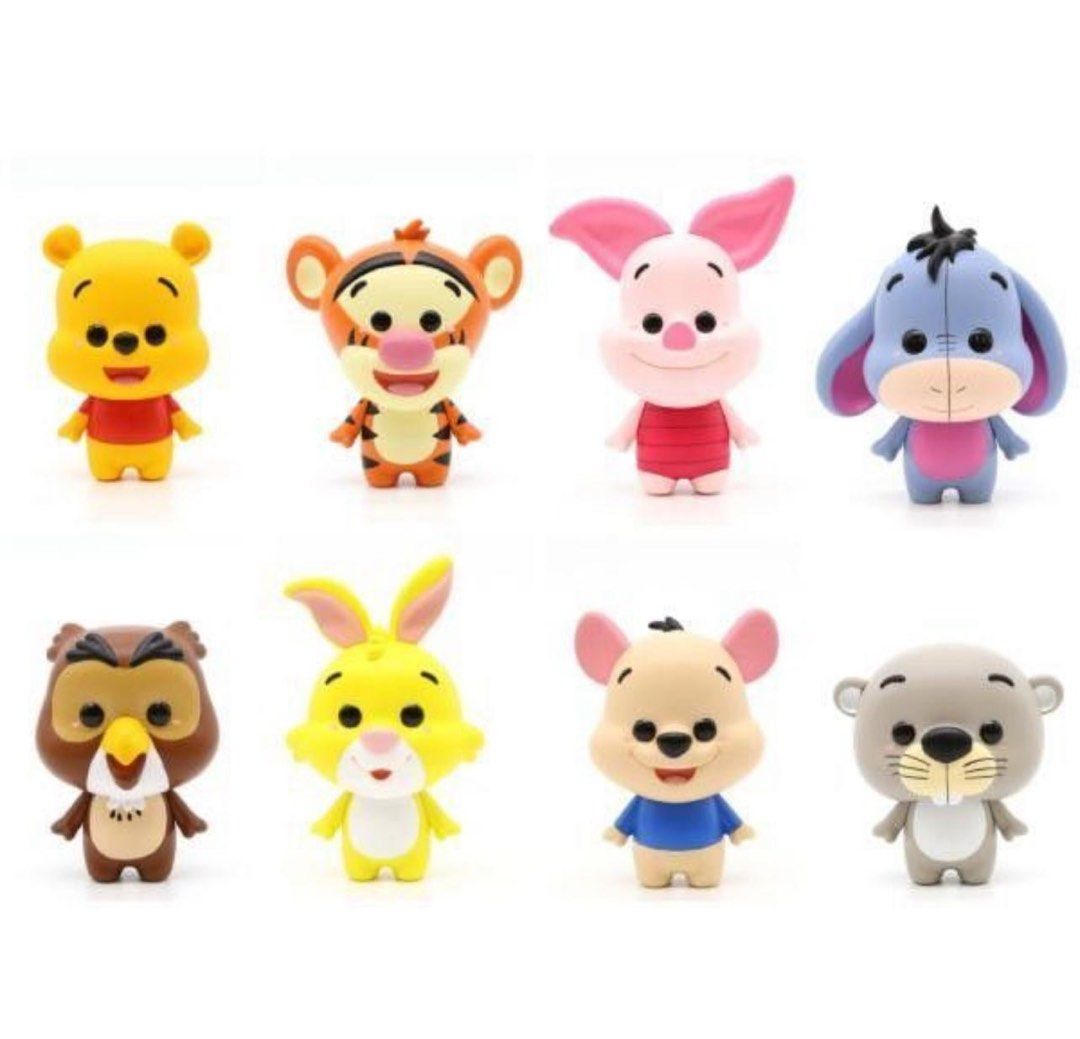 Authentic Disney Winnie the Pooh Figure Figurine Winnie the Pooh Piglet ...