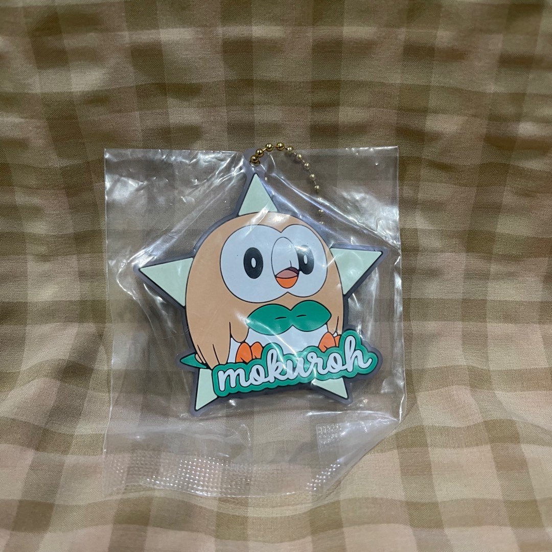 Banpresto Rowlet Rubber Keychain on Carousell