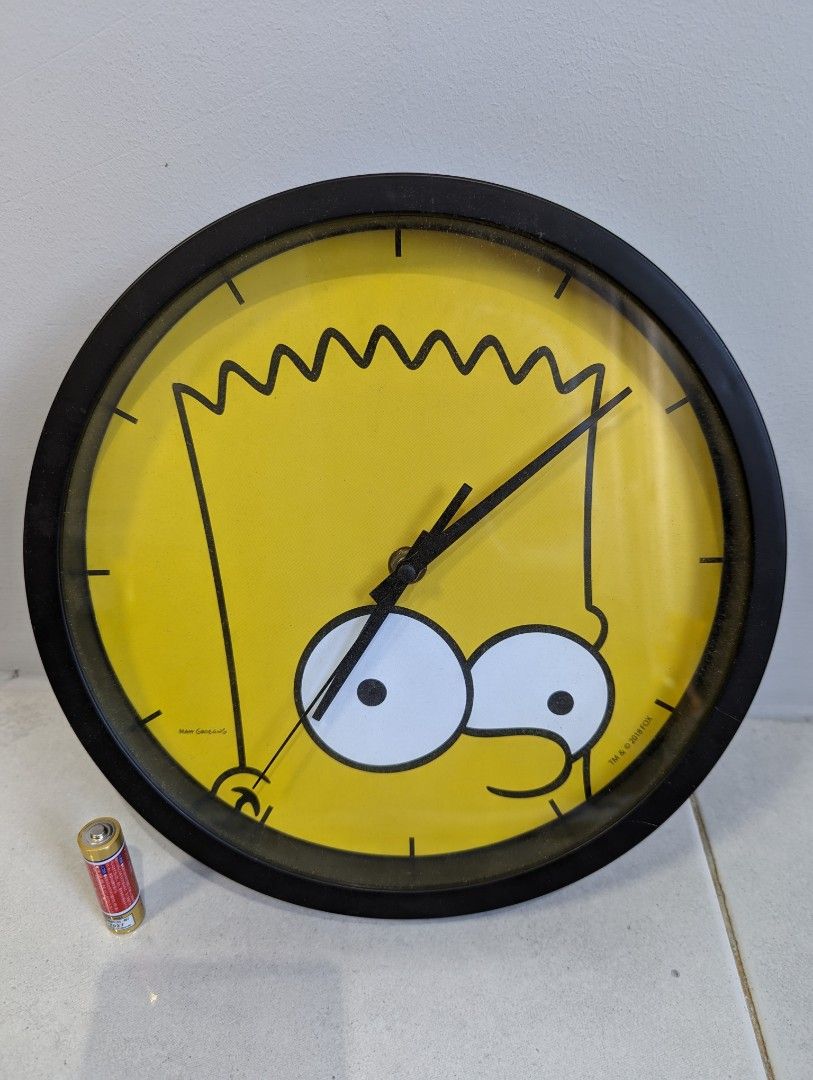 BART SIMPSON JAM DINDING WALL CLOCK, Hobbies & Toys, Toys & Games on ...