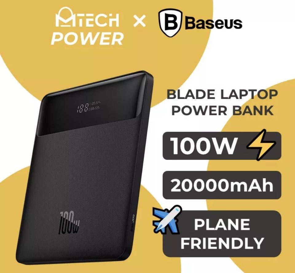 Baseus blade 100W power bank, Mobile Phones & Gadgets, Mobile & Gadget ...