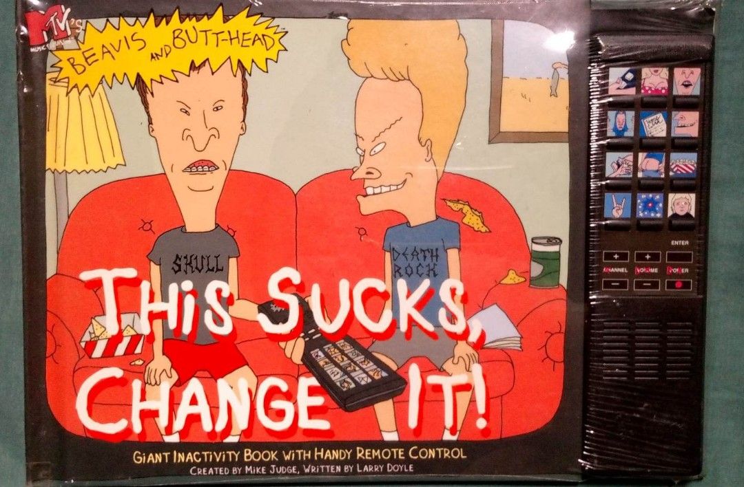 Beavis and Butt-Head Giant Inactivity Book With Handy Remote Control on ...
